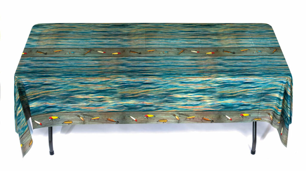 Gone Fishin’ – Tablecover Heavyweight Plastic 54″ x 108″ – Havercamp ...