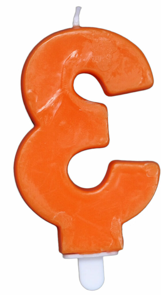 NEXT Camo – Birthday Candle – Number Three – Havercamp Party Products