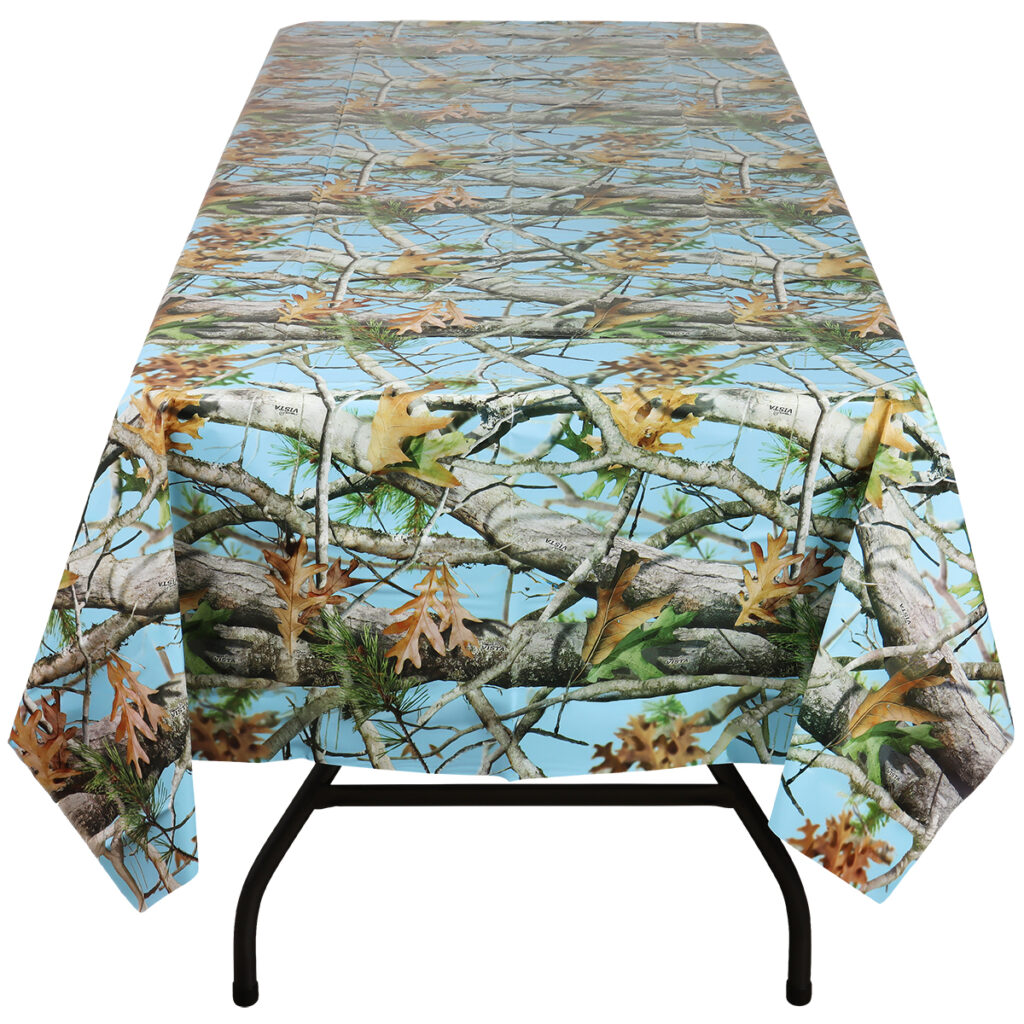 Light Blue Camo – Tablecover – Havercamp Party Products