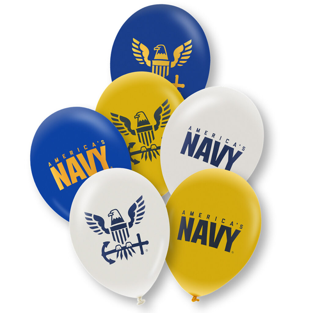 US Navy – Balloons Latex 10-pack – Havercamp Party Products
